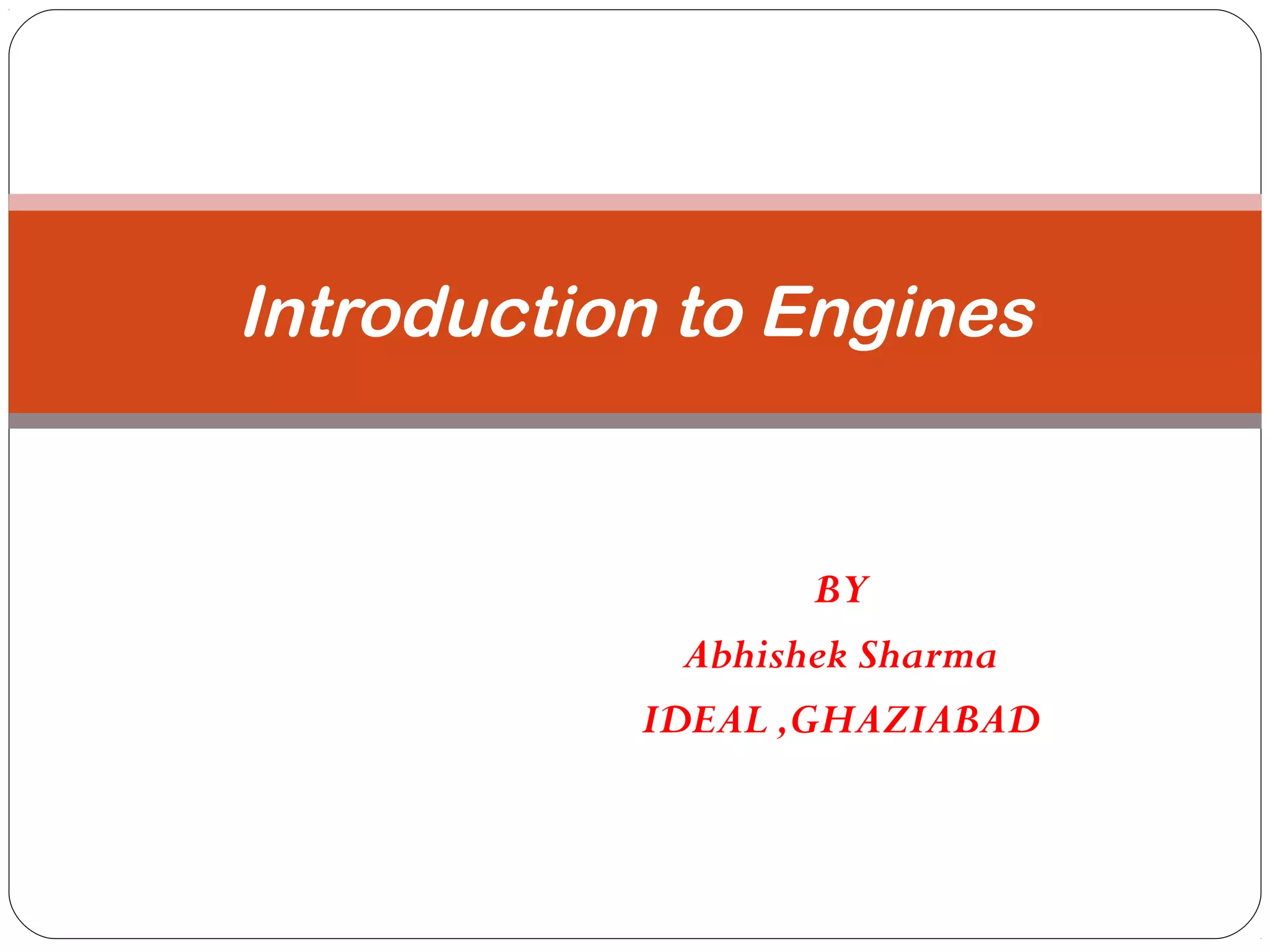 As introduction ic engine | PPT