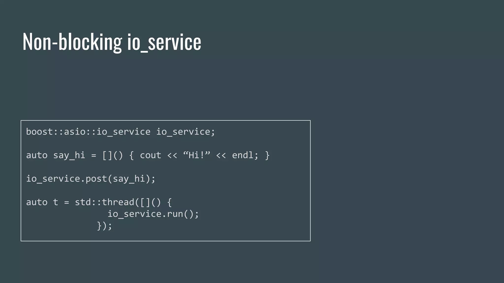 BOOST ASIO overview | PPTX | Programming Languages | Computing
