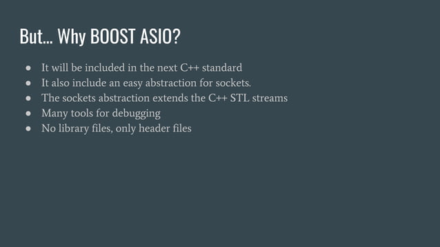 Boost Asio Overview Ppt