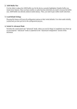 Asio4 all v2 instruction manual | PDF