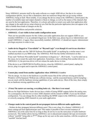 Asio4 all v2 instruction manual | PDF