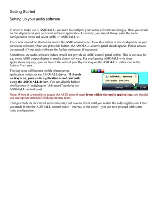 Asio4 all v2 instruction manual | PDF