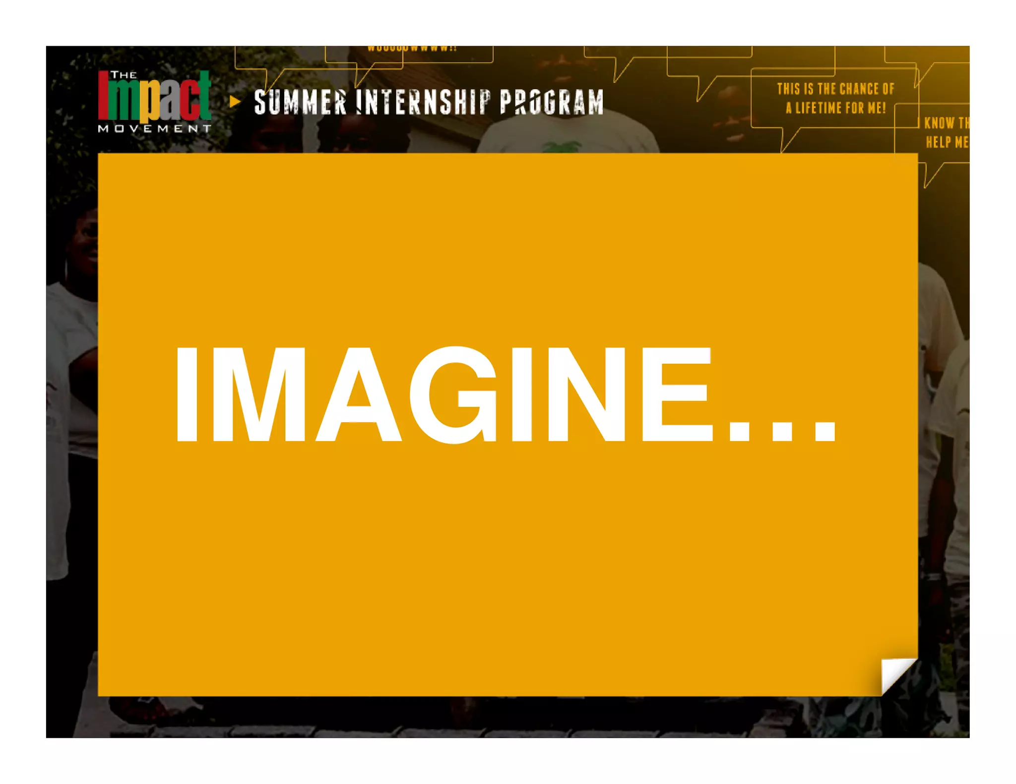 2012 Impact Summer Internship Program | PPT