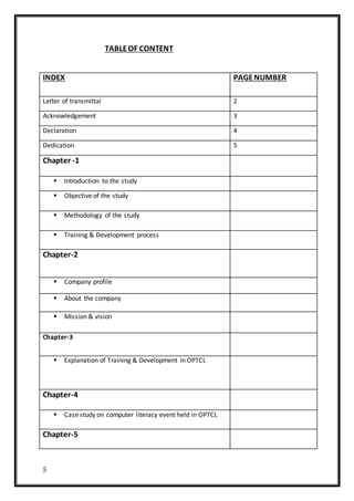 A sip report on training & Development | DOCX