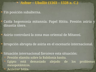 Mesopotamia, periodos: ASIRIA, PALEOASIRIO, MEDIOASIRIO.pptx