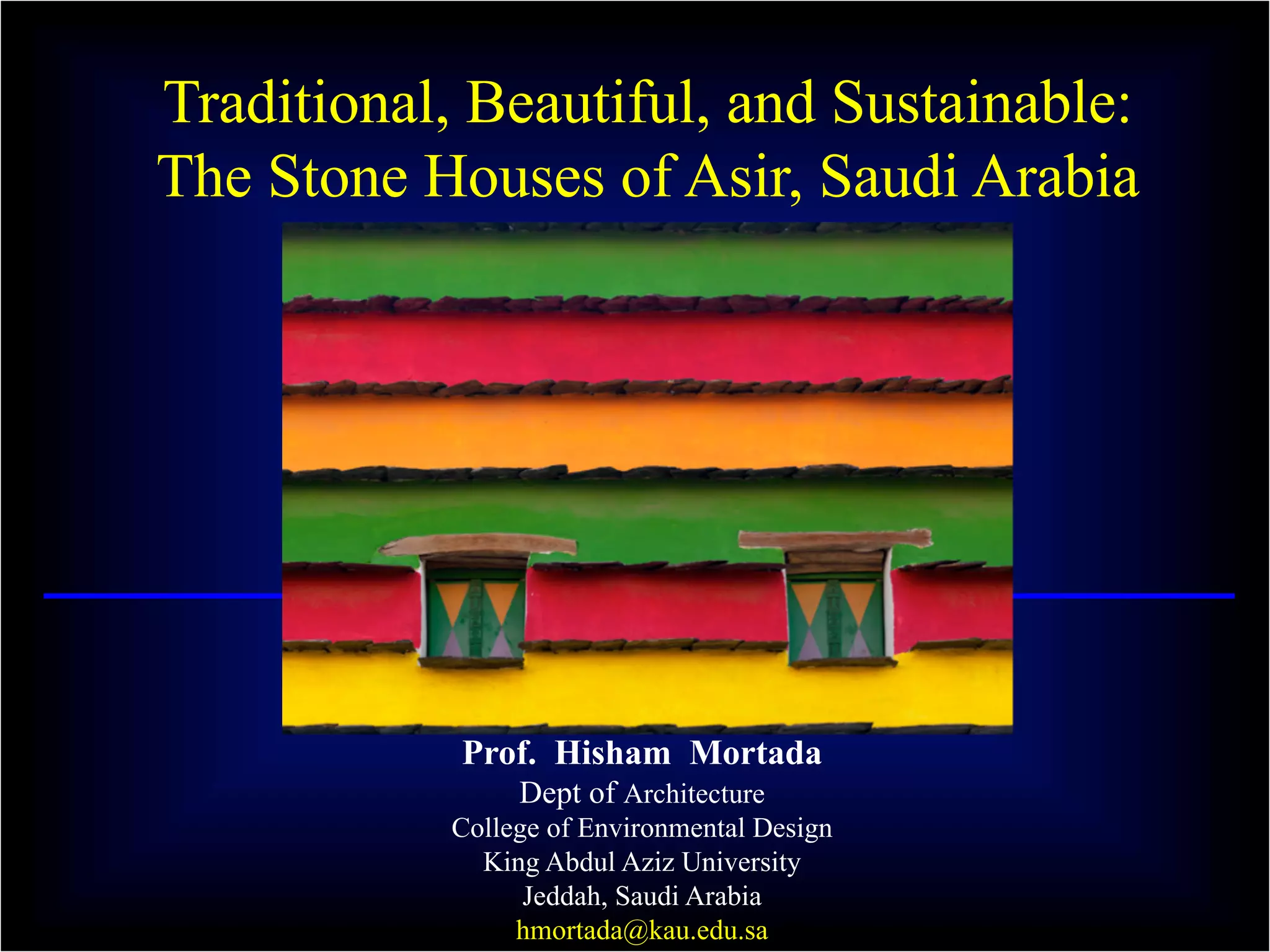 Sustainability of Asir stone heritage | PDF