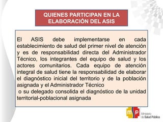 ASIS.ppt ministerio de salud participación social | PPT