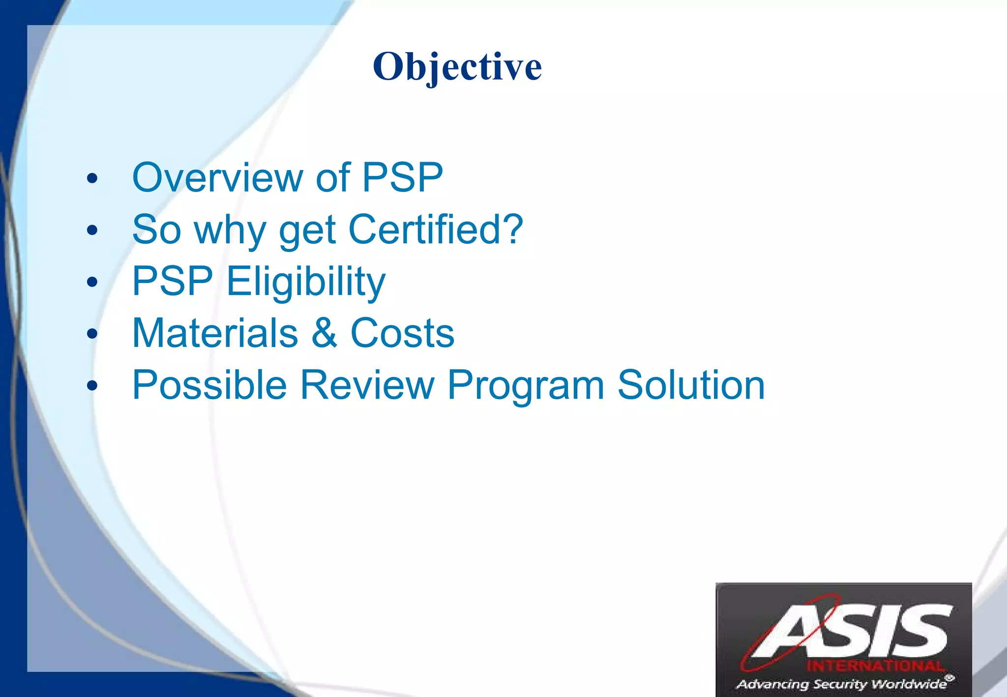 Asis 155 Psp Presentation V1 | PPS