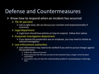 Corporate Espionage: Technical Surveillance Threats | PPT