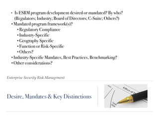 Introductory Considerations for Enterprise Security Risk Management ...