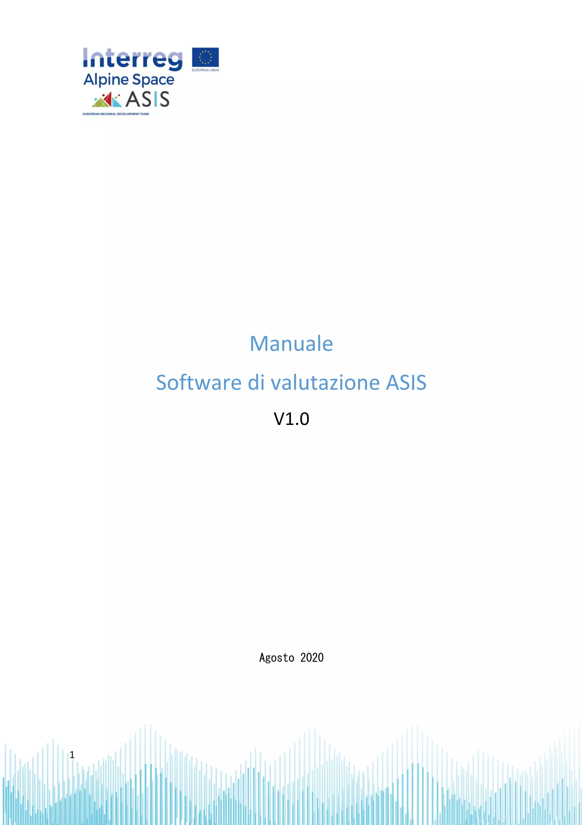 ASIS - Evaluation tool handbook - Manuale Software di valutazione ASIS ...