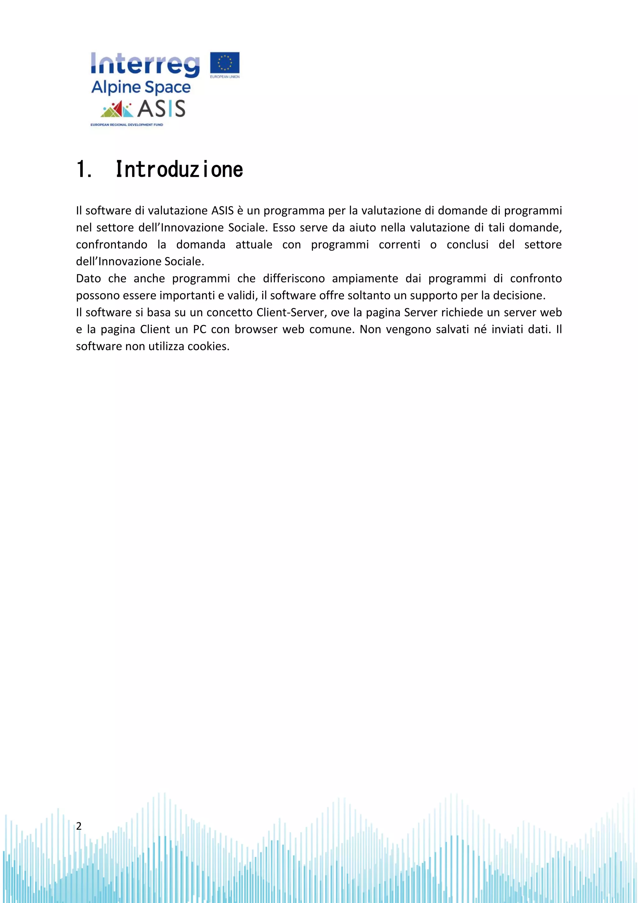 ASIS - Evaluation tool handbook - Manuale Software di valutazione ASIS ...