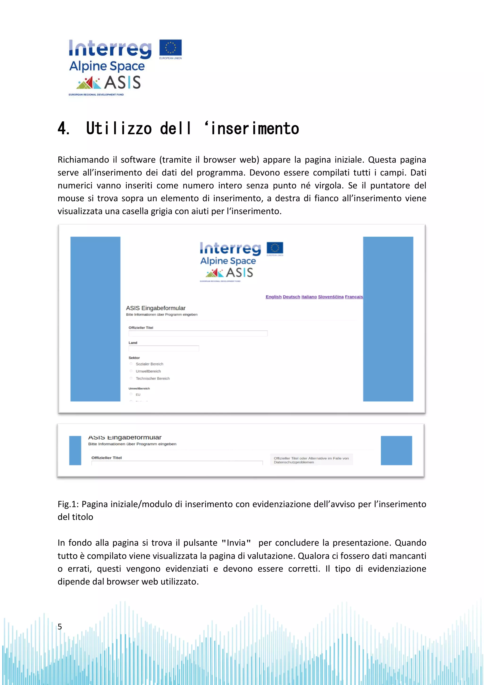 ASIS - Evaluation tool handbook - Manuale Software di valutazione ASIS ...