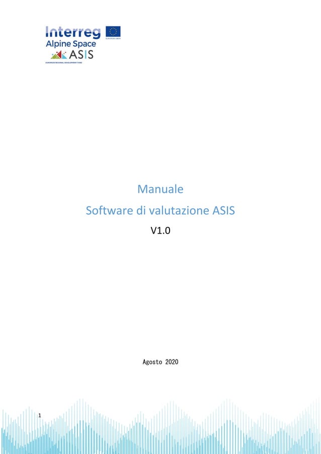 ASIS - Evaluation tool handbook - Manuale Software di valutazione ASIS ...