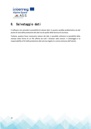 ASIS - Evaluation tool handbook - Manuale Software di valutazione ASIS ...