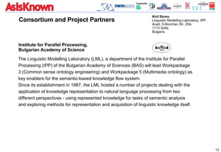 As Is Known Project Presentation26072006 | PPT