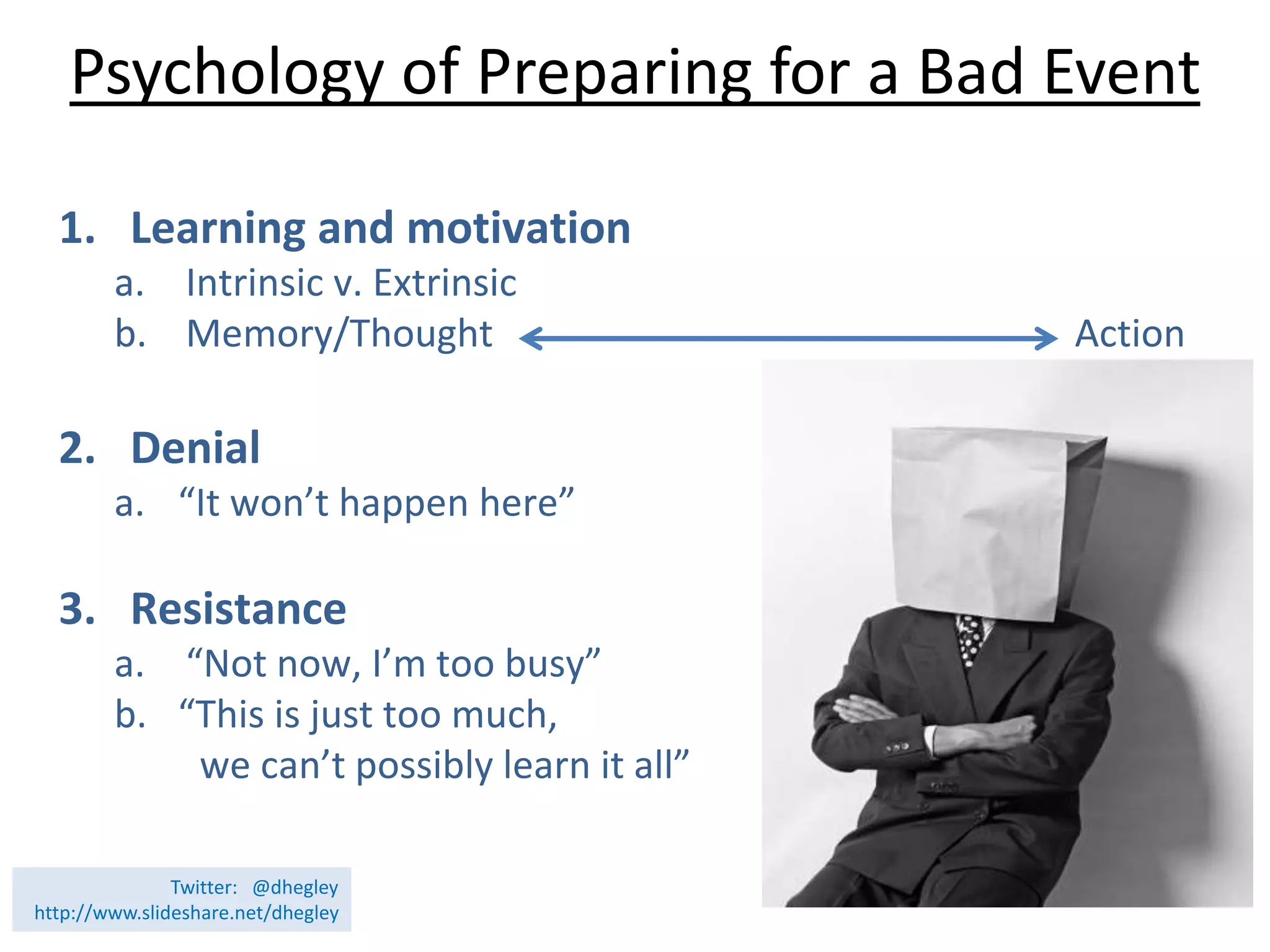 ASIS Conf 2014: Tabletop Exercises for BCP | PPTX