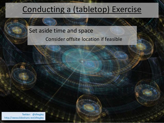 ASIS Conf 2014: Tabletop Exercises for BCP