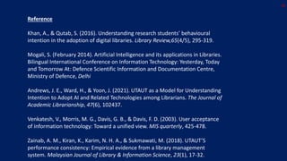 Artificial Intelligence adoption factor in the University libraries of Pakistan: UTAUT framework ...