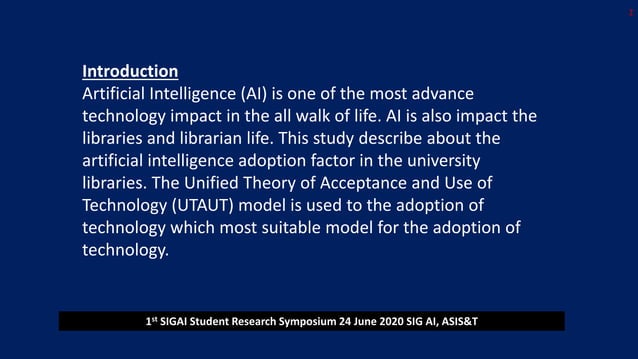 Artificial Intelligence adoption factor in the University libraries of Pakistan: UTAUT framework ...