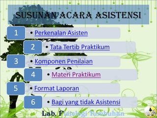 Asisten fisiologi tumbuhan 1 asistensi fistum 1 | PPT