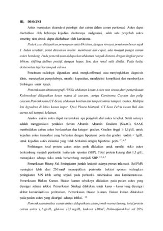 Asites pada ca colon | PDF