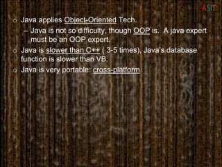 Learn JAVA at ASIT | PPTX