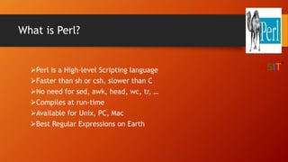 Learn PERL at ASIT | PPT