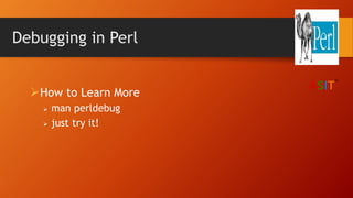 Learn PERL at ASIT | PPT