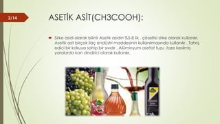 Asi̇t ve bazlarin endüstri̇ alaninda yararlari ve zararlari | PPTX