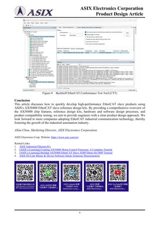[ASIX_Article] Best Practices for Implementing AX58400 EtherCAT Slave Solutions | PDF