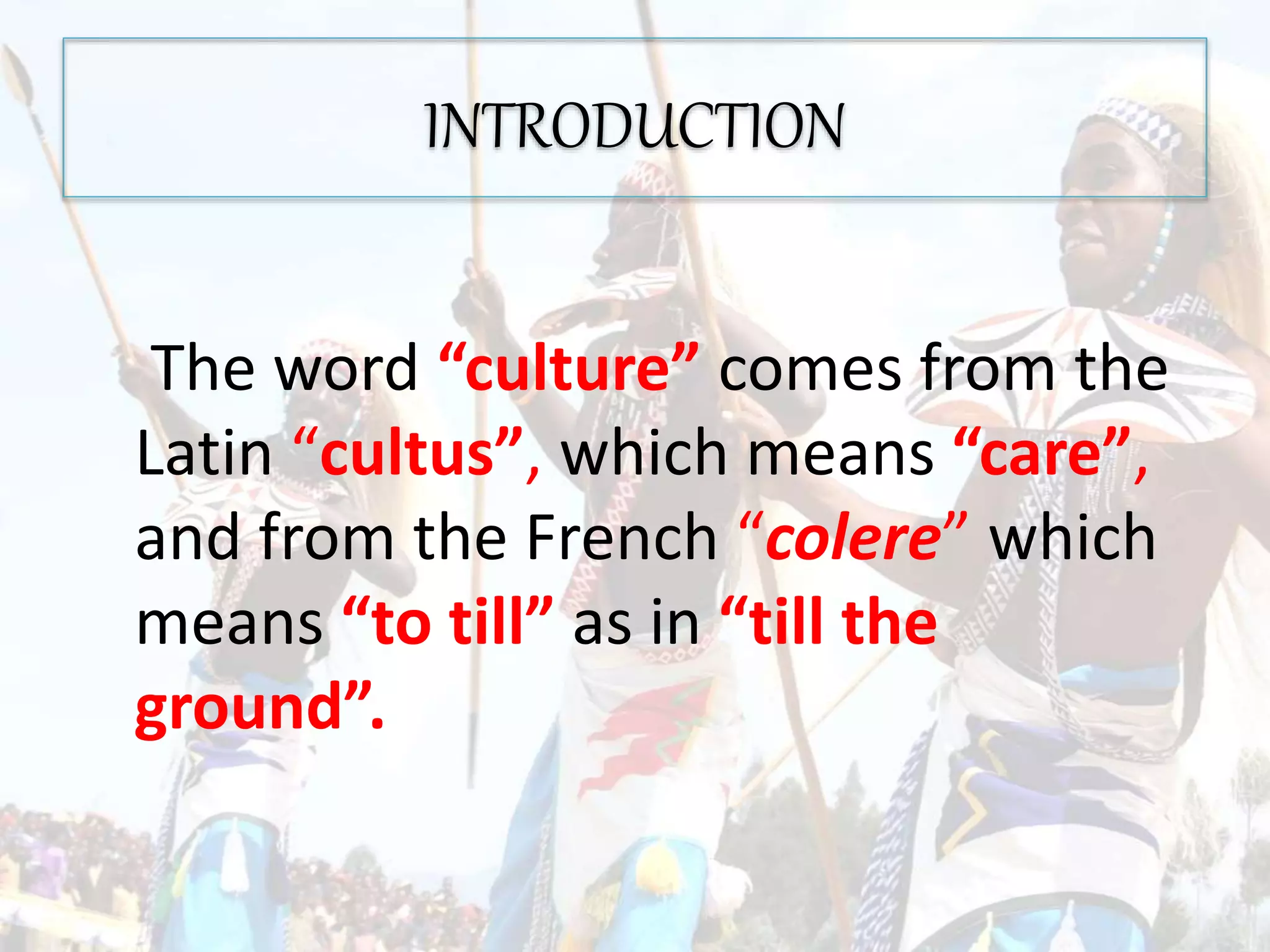 culture defination and meaning | PPTX