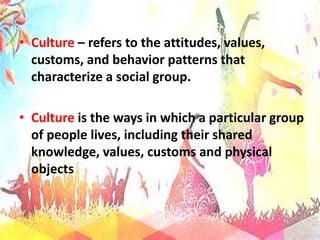 culture defination and meaning | PPTX