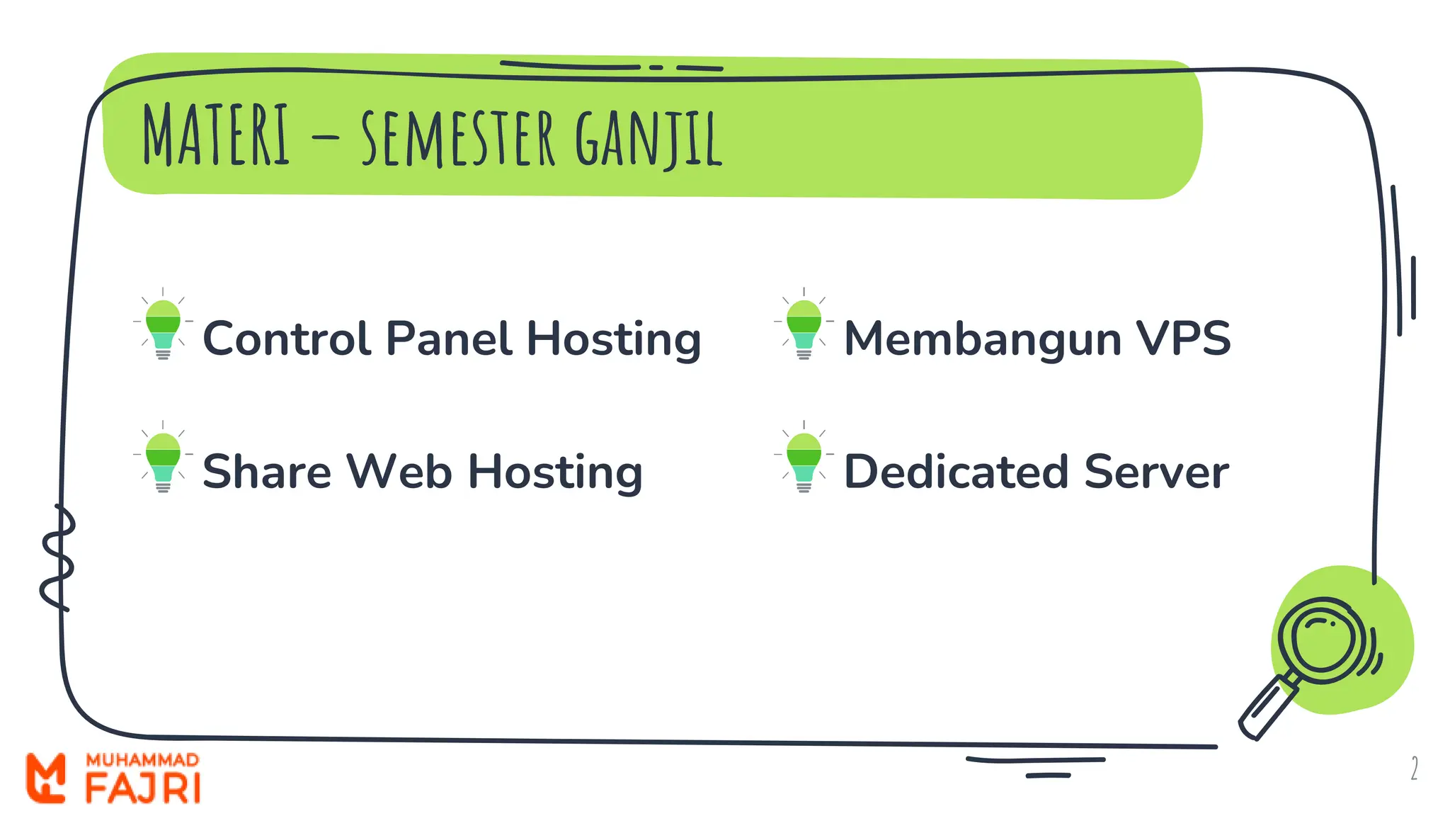 Materi Control Panel Hosting Kls XII TKJ | PDF