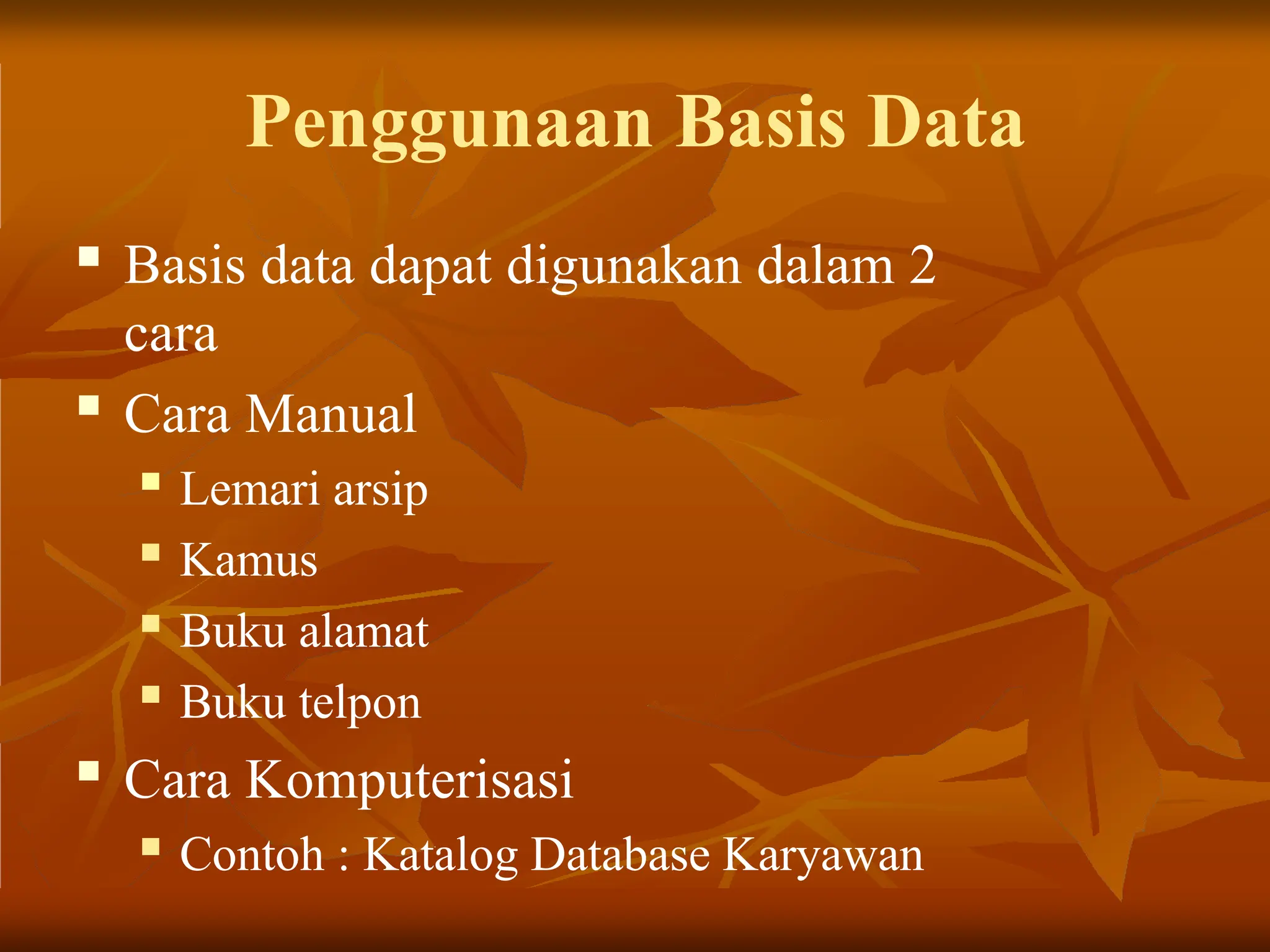ASJ Materi Dasar Database untuk SMK.pptx | Free Download