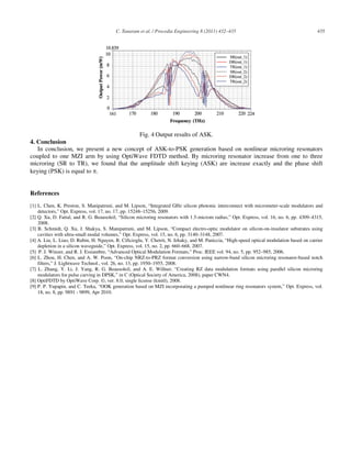 Ask to-psk generation based on nonlinear microring resonators coupled to one mzi arm | PDF