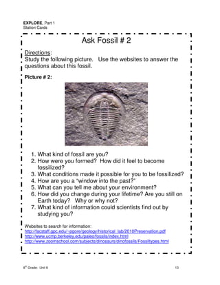 Ask a fossil | PDF
