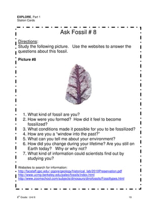 Ask a fossil | PDF