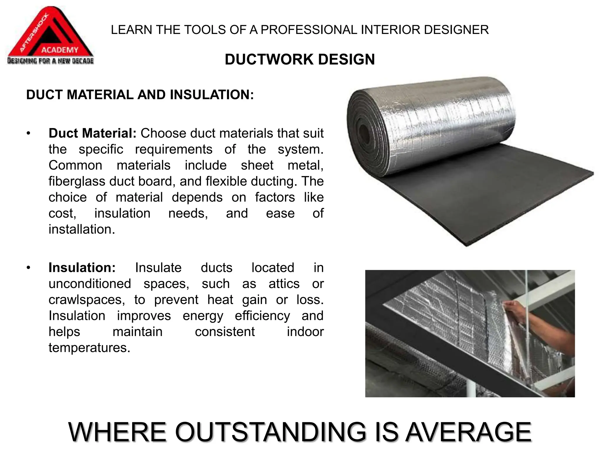 Presentation on ductwork in interior design | PPTX