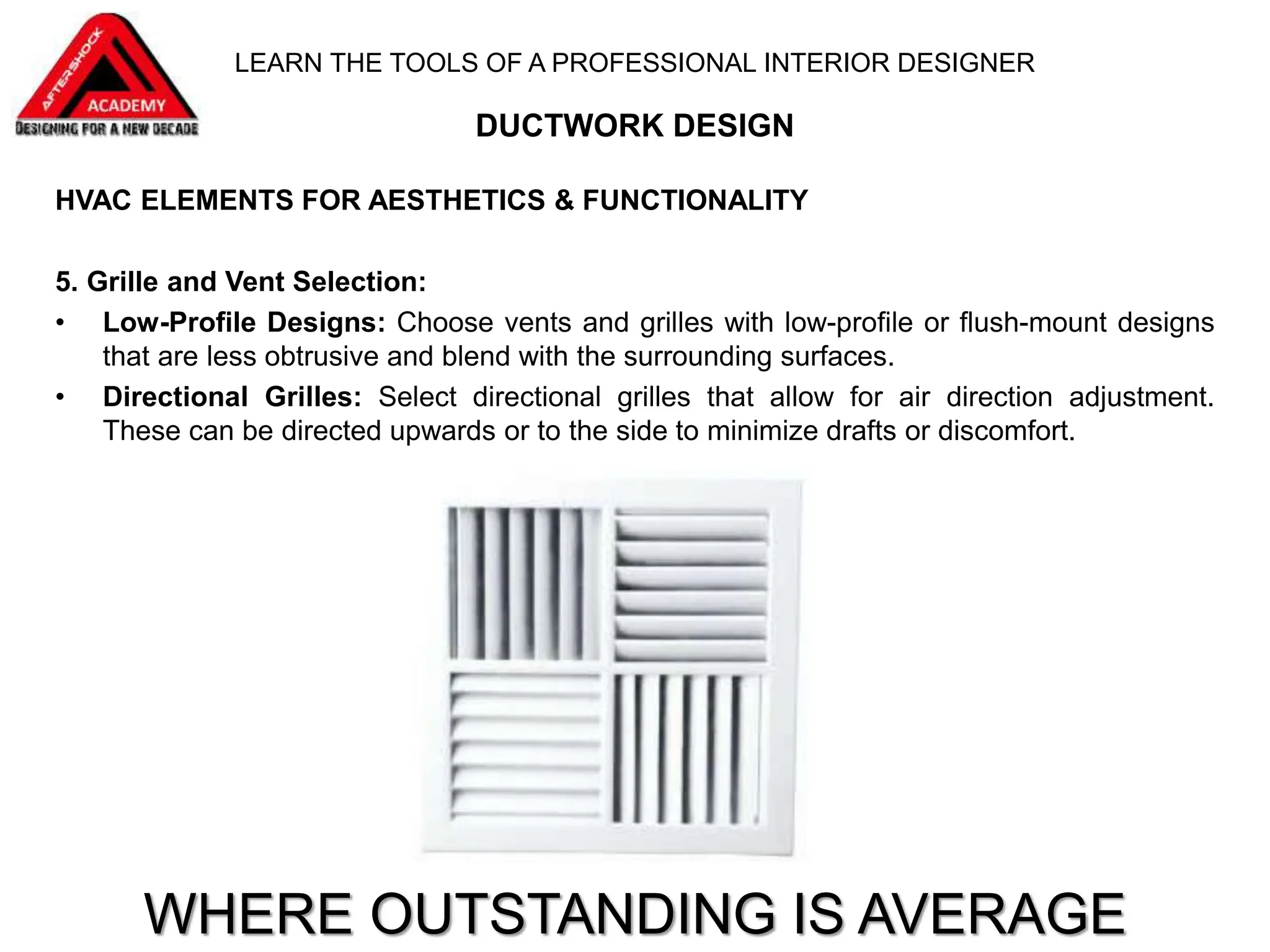 Presentation on ductwork in interior design | PPTX