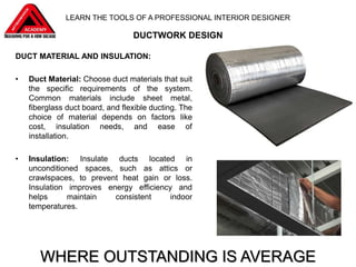 Presentation on ductwork in interior design | PPTX