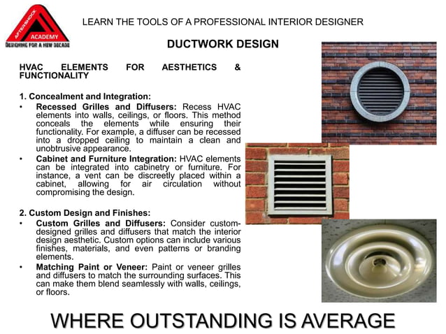 Presentation on ductwork in interior design | PPTX