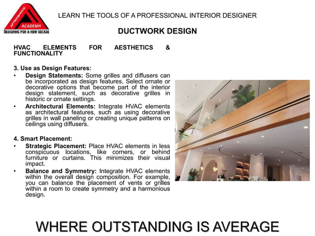 Presentation on ductwork in interior design | PPTX