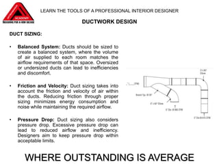 Presentation on ductwork in interior design | PPTX