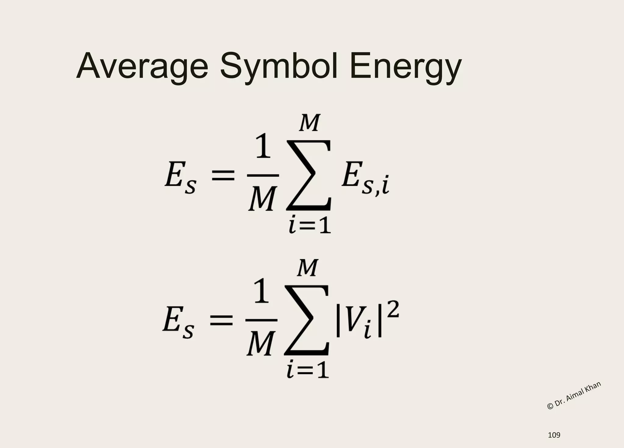 Average Symbol Energy vs Average Energy per Bit in Digital ...