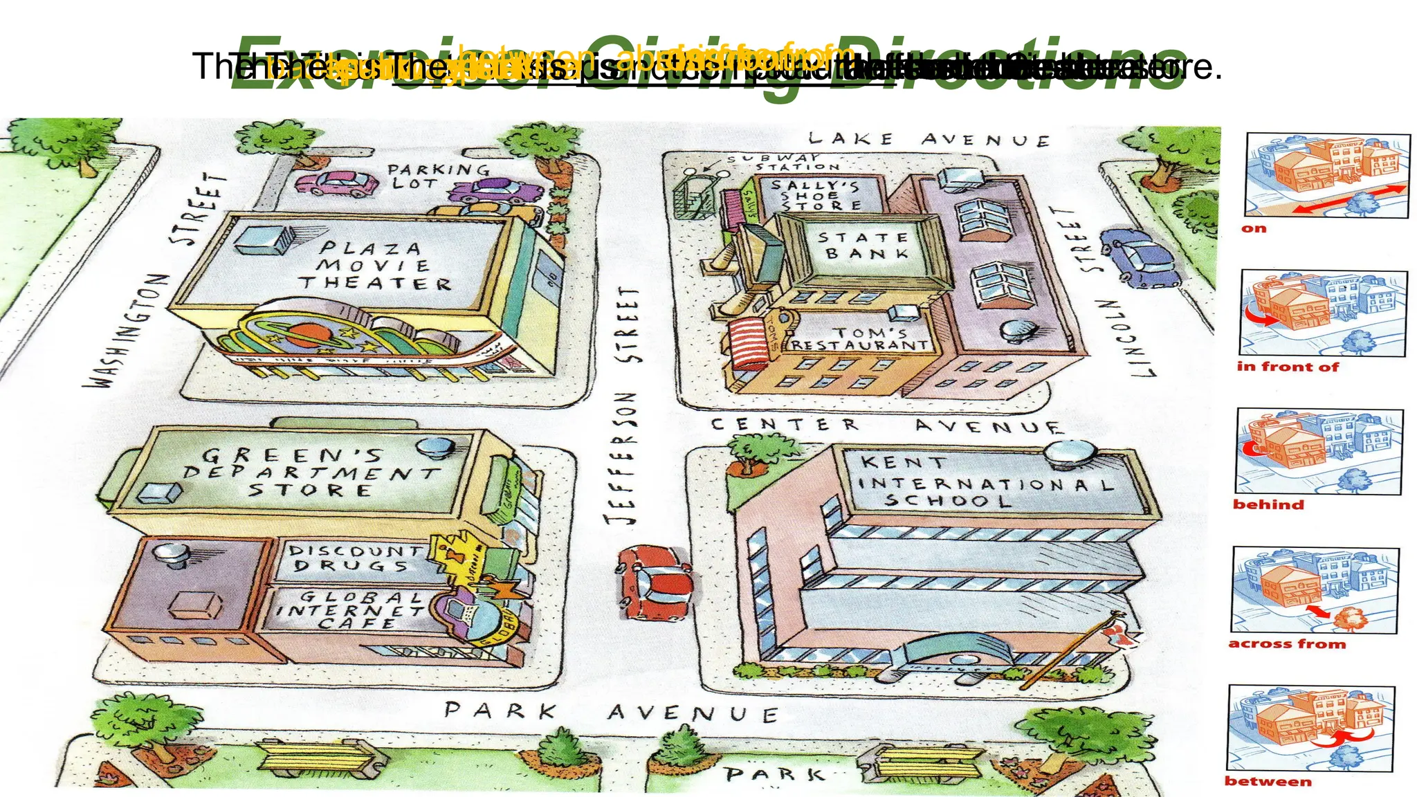 ENGLISH, DIRECCIONES, RUTAS DE LOS LUGARES | PPTX