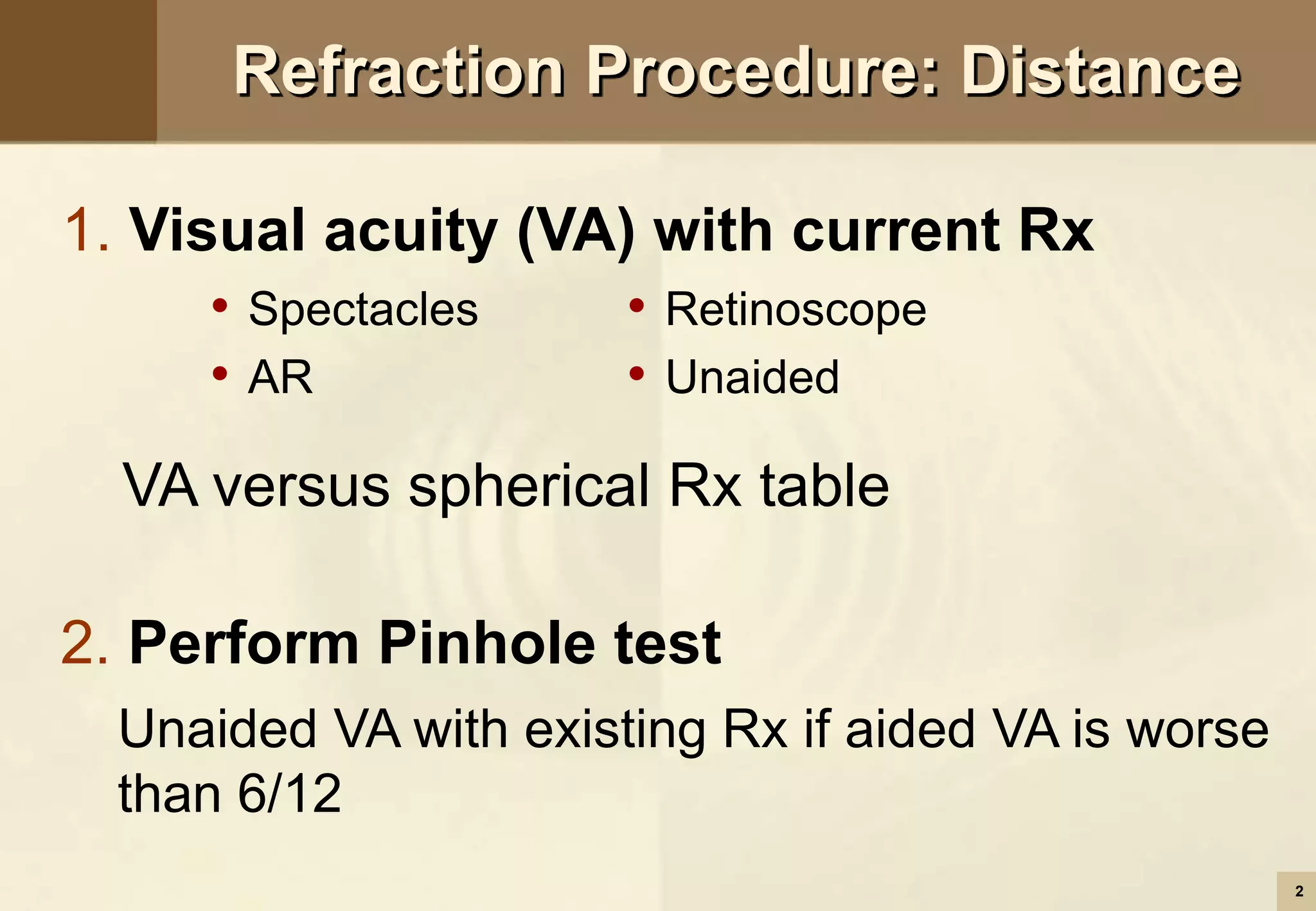 Subjective Refraction-1 | PPT
