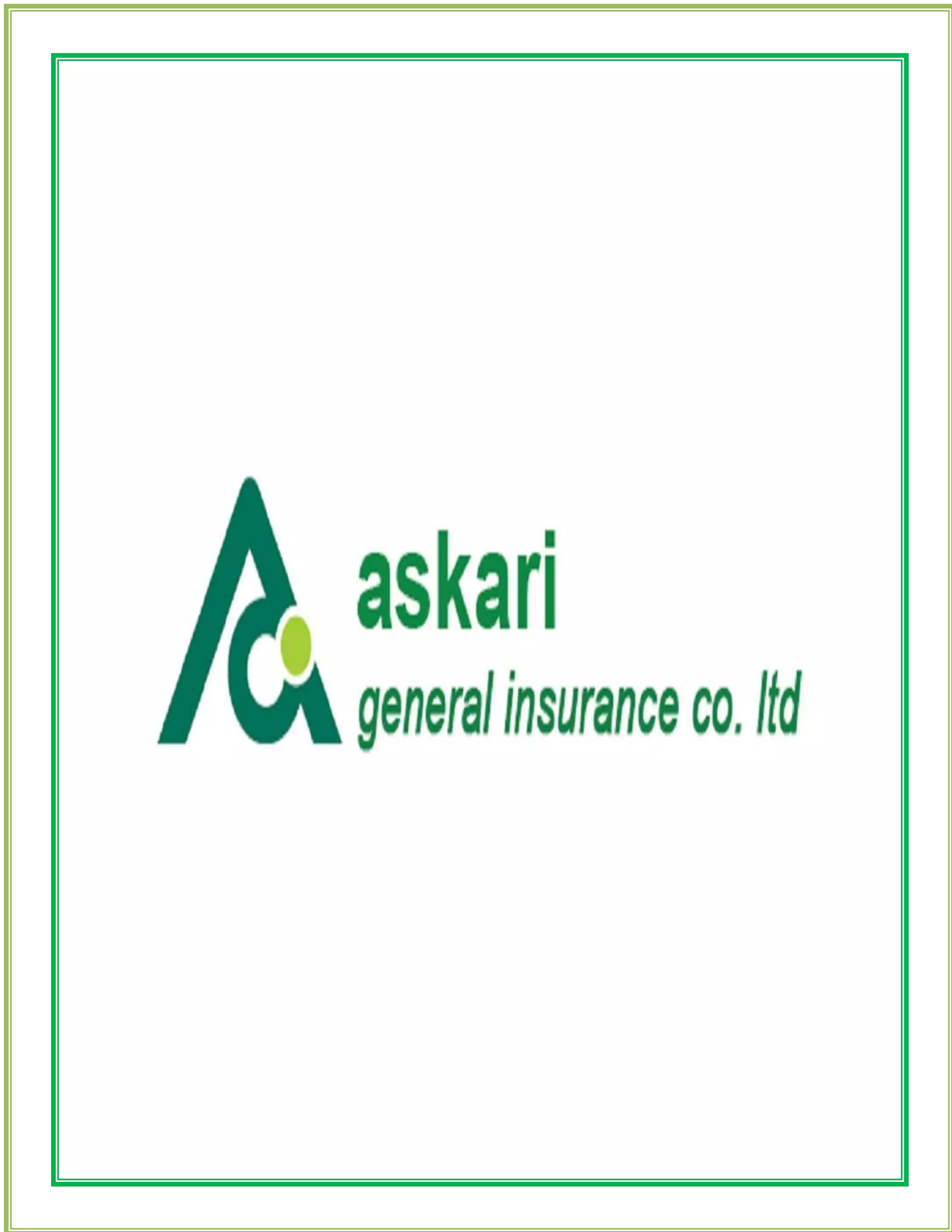 Askari insurance report | PDF