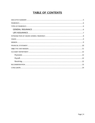 Askari insurance report | PDF