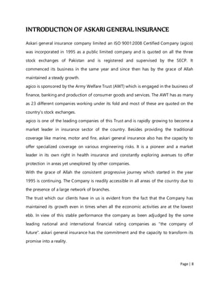 Askari insurance report | PDF